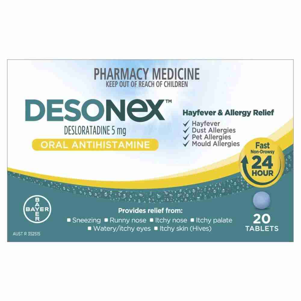 Desonex Antihistamine 24 Hour Non Drowsy Hayfever & Allergy Relief ...