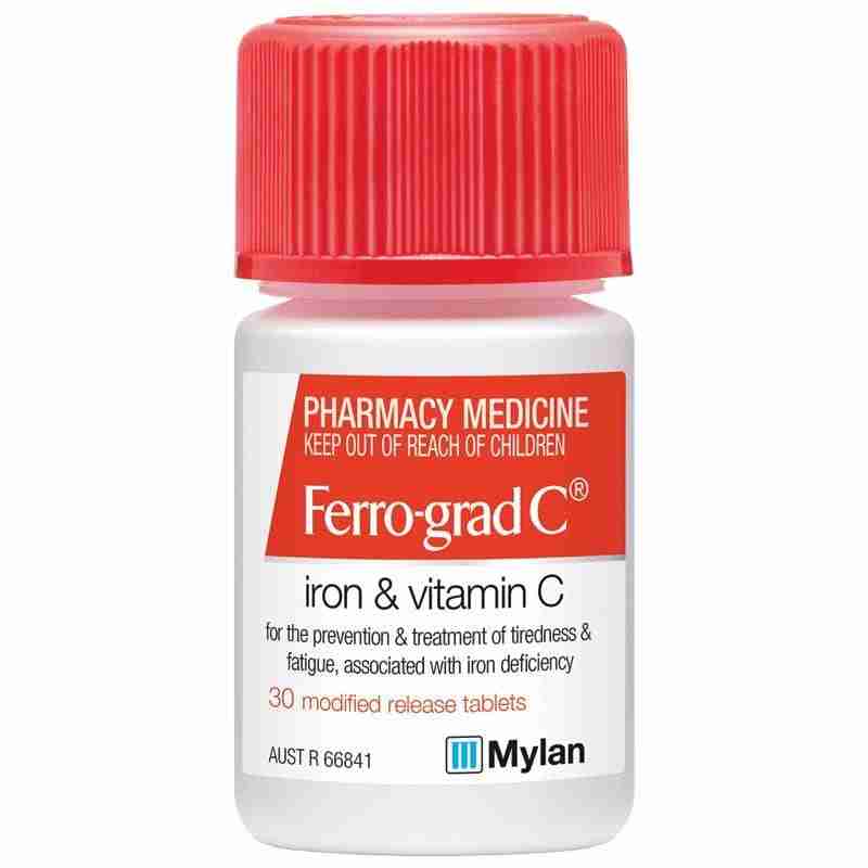 Ferro-grad C Iron & Vitamin C Tablets - 30 Count