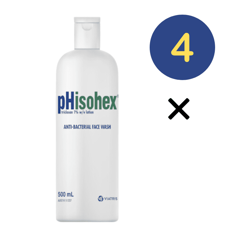 2x Phisohex Antibacterial Face Wash 500ml - Acne Treatment